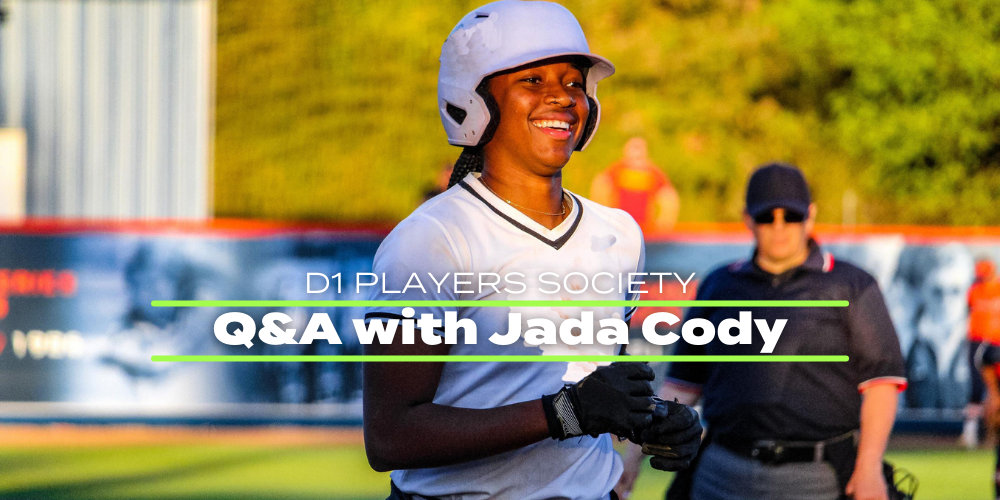 Question & Answer with Jada Cody • D1Softball